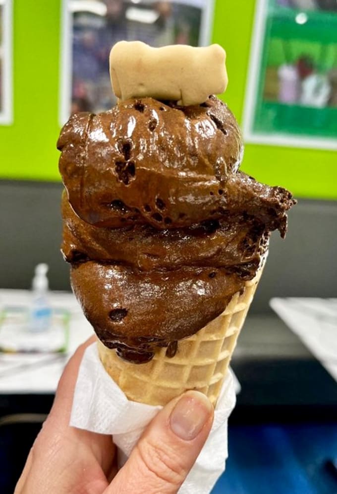 This caramel nutella gelato looks so silky and indulgent it might actually be worth the plane ticket to Florida.