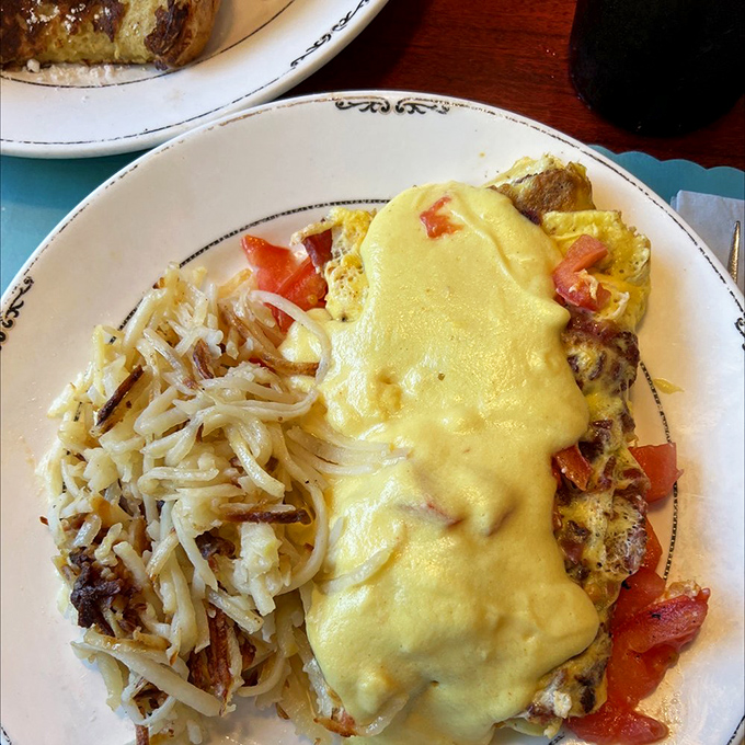 The Carlton omelet doesn't just combine bacon and cheese&mdash;it creates a harmonious relationship between them that lesser breakfasts can only dream about.