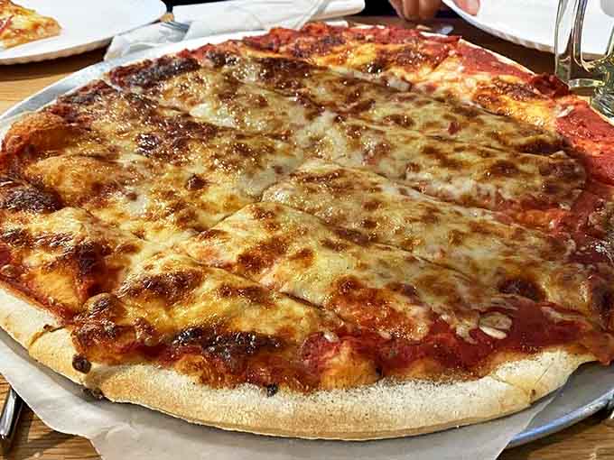 Sometimes simplicity is the ultimate sophistication &ndash; this cheese pizza proves that when the fundamentals are perfect, nothing else is needed.