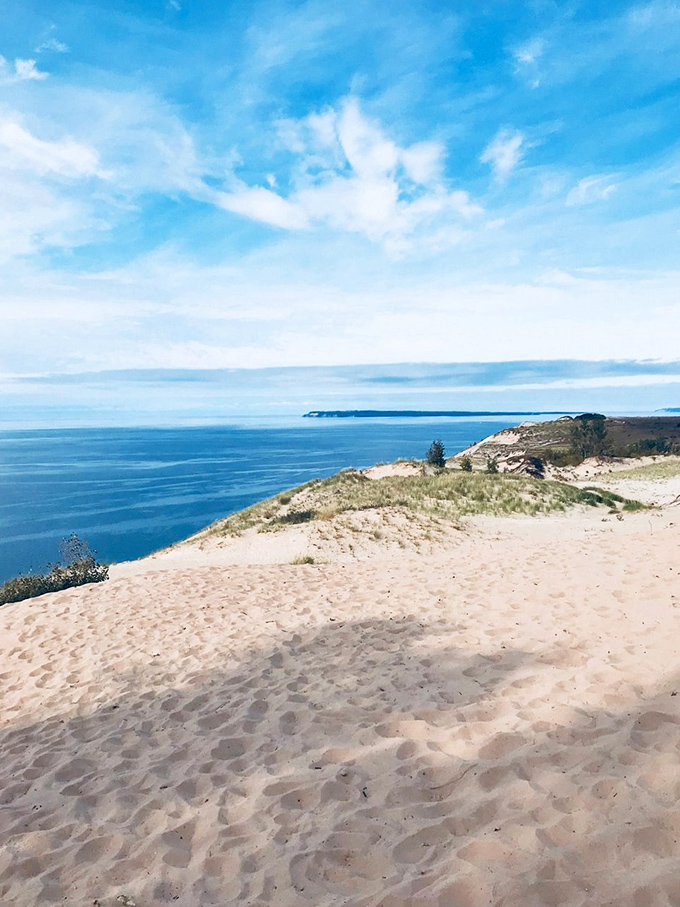 Sand meets sky meets water in this coastal panorama that makes you question why you've wasted time looking at screensavers when this exists.