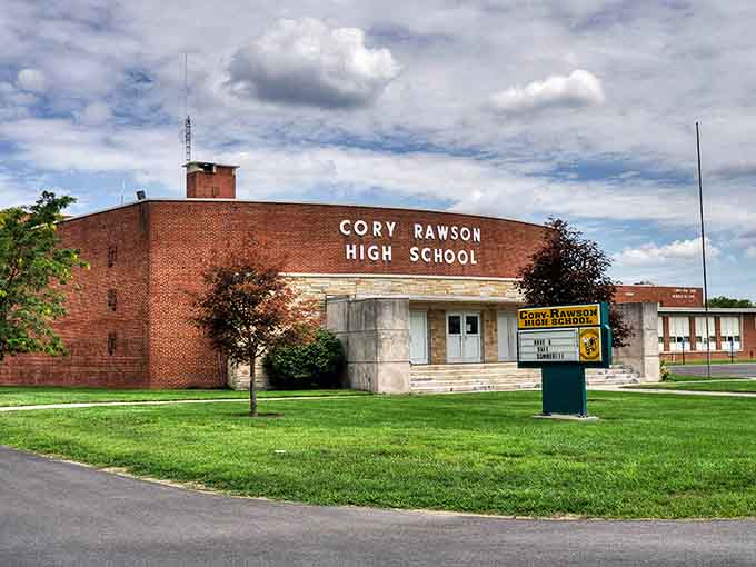 Cory Rawson High School isn't just an educational institution &ndash; it's the community's beating heart where Friday night lights unite three generations.