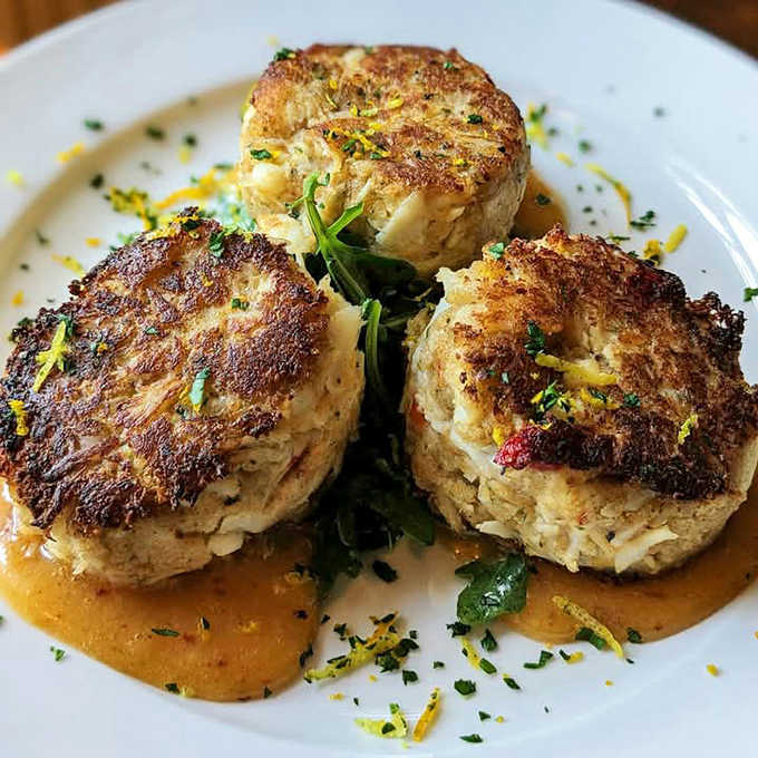 These golden-brown beauties are what happens when the Atlantic's finest meets Midwestern hospitality &ndash; all crab, minimal filler, maximum flavor.