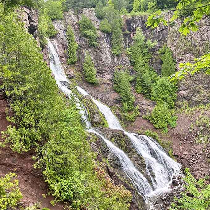 Douglass Houghton Falls: Nature's dramatic response to the industrial landscape, these cascading waters cut through rock just as miners once did below ground.