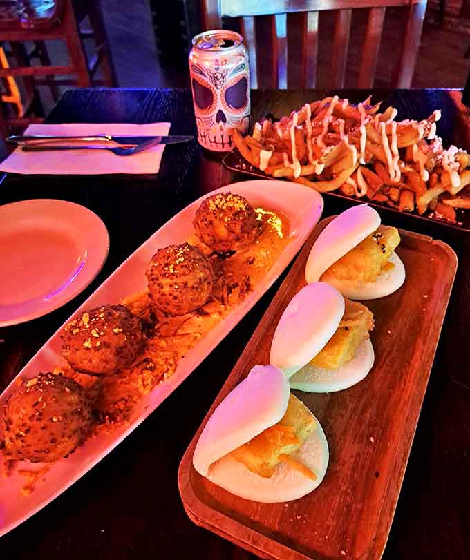 Here's a spread that shows Headquarters doesn't mess around when it comes to variety, from Mexican-inspired bites to Asian fusion delights.