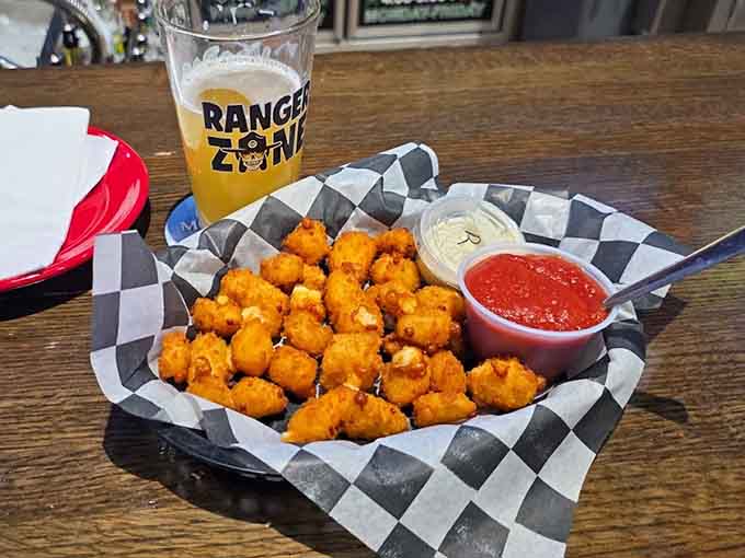 Golden cheese curds because this is Minnesota and they're practically mandatory by state law.