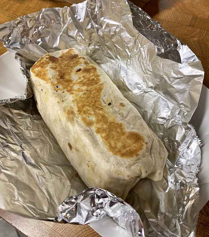 Wrapped tight in foil, this burrito is substantial enough to fuel your next North Shore adventure without weighing you down.