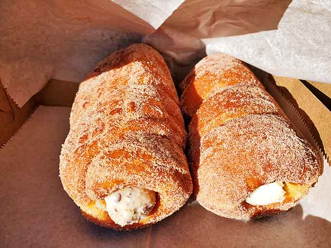 Cartocci&mdash;Italian cream horns that prove simplicity is the ultimate sophistication. Crisp, flaky pastry filled with delicate cream that isn't overly sweet.