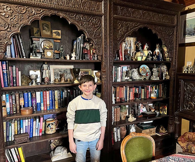 Bibliophiles rejoice in the library's ornately carved shelves housing countless volumes &ndash; a perfect spot for literary time travel.