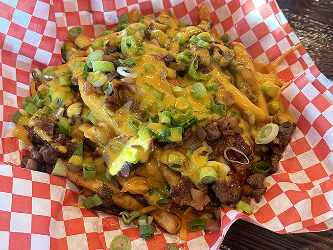 Loaded fries that could be a meal themselves &ndash; a mountain of flavor that's worth every calorie.
