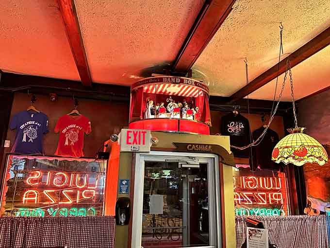 That vintage Chicago Coin Band Box is like finding a museum piece that still lives in its natural habitat.
