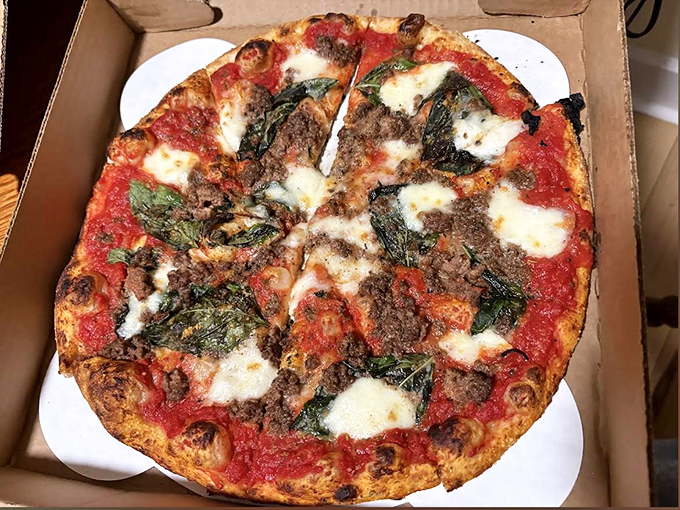 A proper Margherita is the litmus test for any pizzeria, and Folino's passes with flying colors &ndash; fresh basil, bubbling mozzarella, and that perfect char.