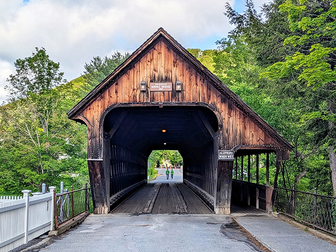 Woodstock's downtown wooden wonder proves that sometimes the most scenic route between two points isn't a straight line.