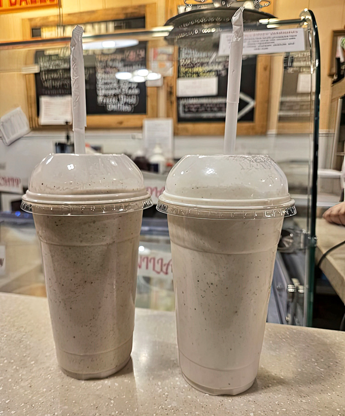 Milkshakes so thick the straw stands at attention &ndash; these aren't drinks, they're desserts masquerading as beverages.