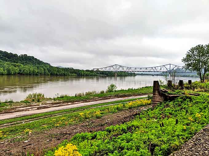 The mighty Ohio River has shaped not just Portsmouth's geography but its very identity, a liquid highway connecting past to present.