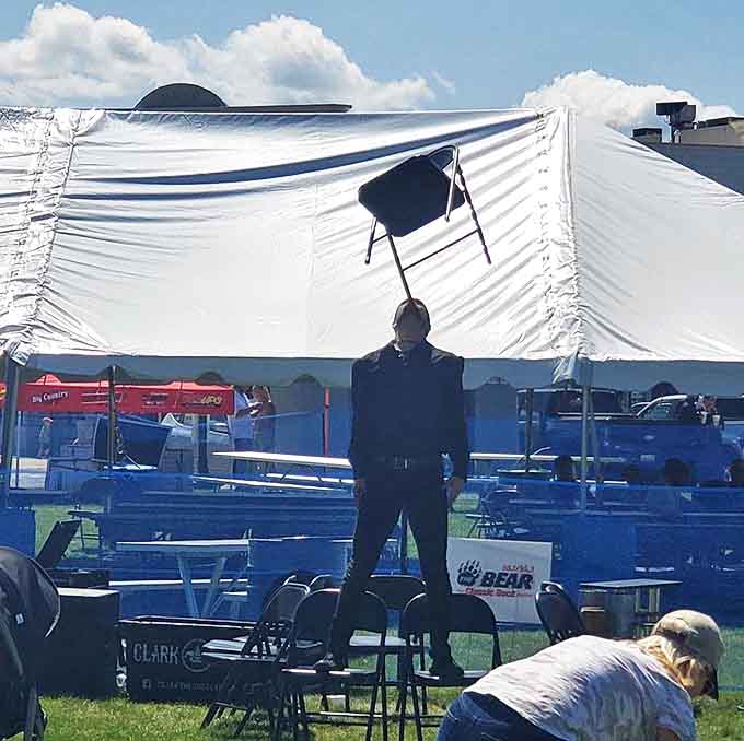 Setting up for outdoor entertainment requires the kind of engineering skills that would make your high school physics teacher proud.