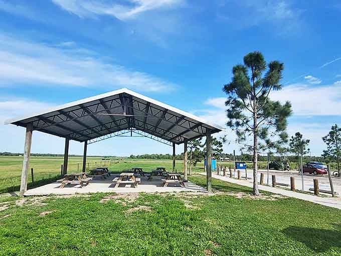 Nature's dining room &ndash; Simple picnic tables positioned for maximum views make "lunch with a view" an understatement here.