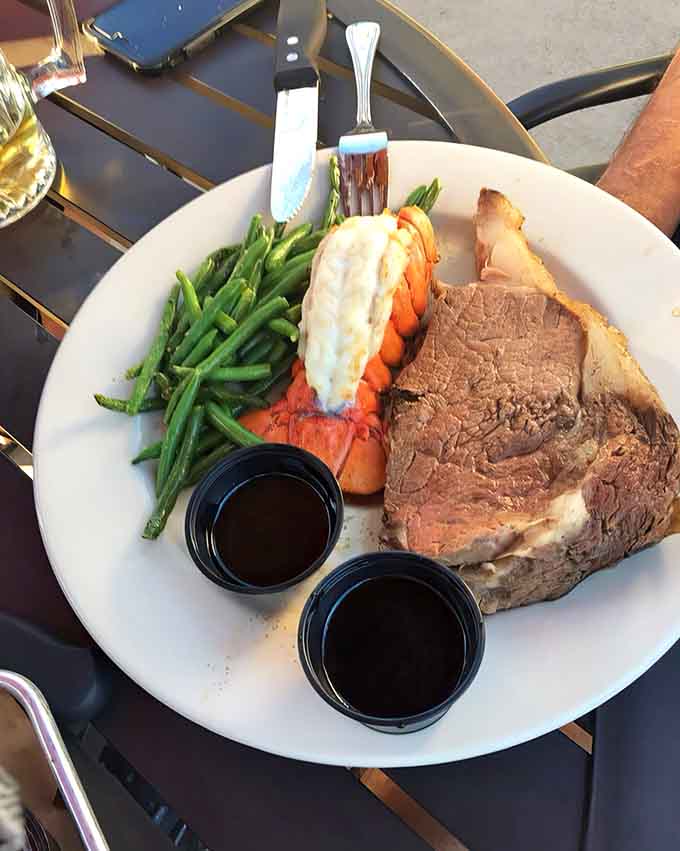 When prime rib meets lobster tail, magic happens, creating a surf and turf combo worthy of celebration.