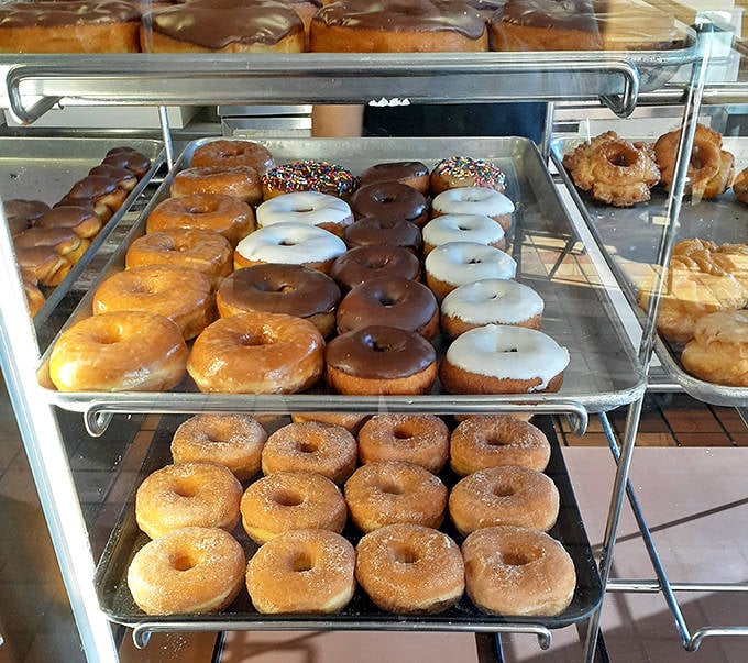 The morning lineup &ndash; soldiers of sweetness standing at attention, awaiting their delicious deployment to hungry customers.