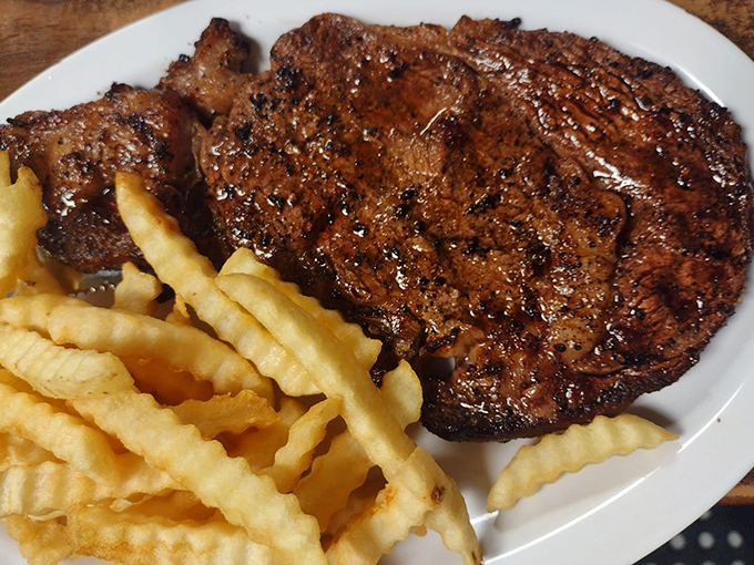 Some prefer their ribeye with crispy french fries &ndash; a classic pairing that satisfies on a primal level.