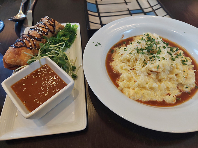 Lobster risotto that's worth every calorie &ndash; creamy, indulgent, and studded with generous pieces of sweet lobster meat that make you forget everything else.