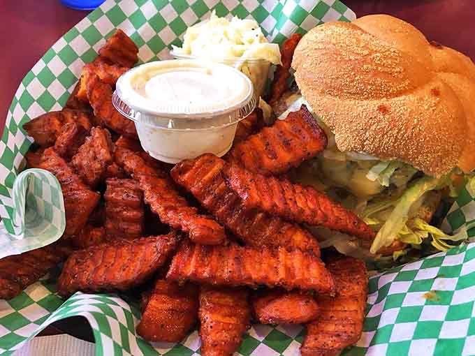 These aren't just sweet potato fries &ndash; they're crispy orange miracles that maintain that perfect balance between crunchy exterior and tender interior.