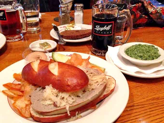 Sauerbraten so tender it practically dissolves on your tongue, surrounded by all the traditional German fixings.