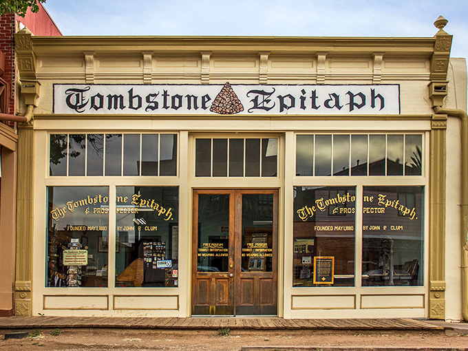 The Tombstone Epitaph still prints the news, just as it did when it reported on the O.K. Corral shootout with fresh ink and frontier flair.