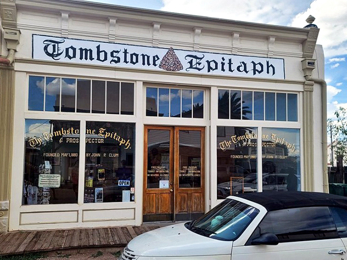 The Tombstone Epitaph building houses both a museum and working newspaper that's been chronicling local events since 1880.