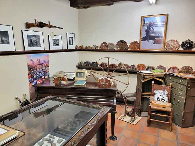 Peek inside a wigwam room and discover surprisingly spacious accommodations where mid-century charm meets modern comfort in concrete cone form.