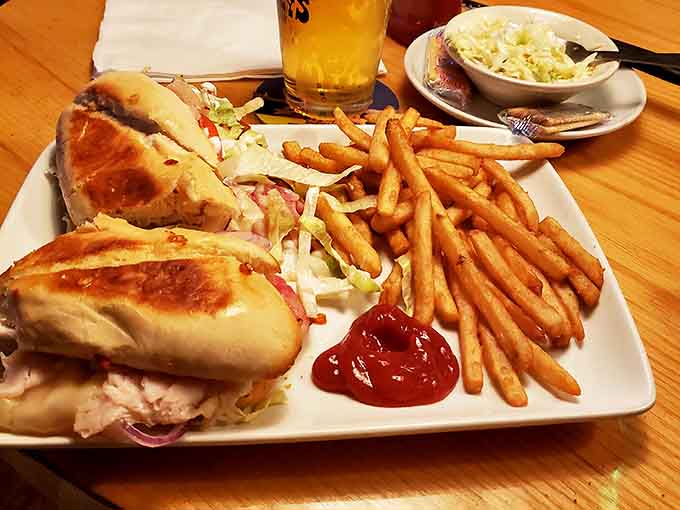 Their submarine sandwiches come loaded with fresh ingredients, creating the perfect handheld meal when pizza indecision strikes.