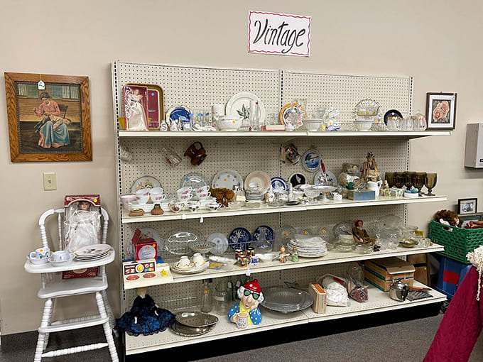 The "Vintage" section houses delicate treasures from eras past, when household items were crafted with character and built to last.