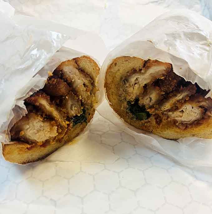 Golden-fried chicken cutlet bringing that satisfying crunch that makes every bite an event worth savoring.