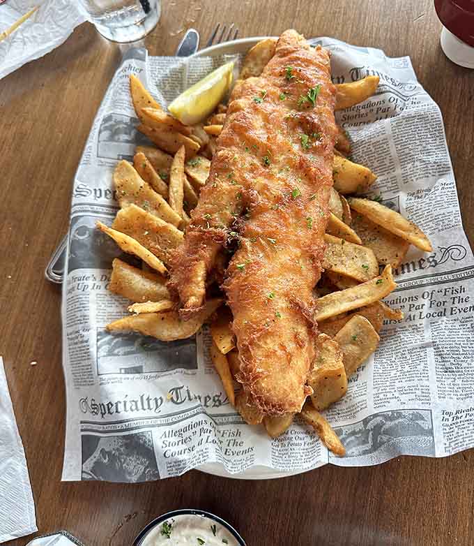Look at that gorgeous golden crust and those perfectly seasoned Old Bay chips, this is what happiness looks like on a plate.