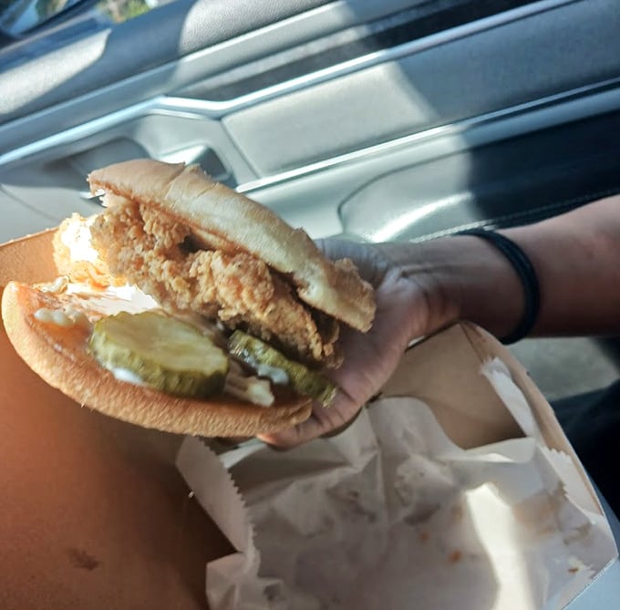 A chicken sandwich that puts fast food versions to shame &ndash; simple ingredients transformed through care and proper cooking into something extraordinary.