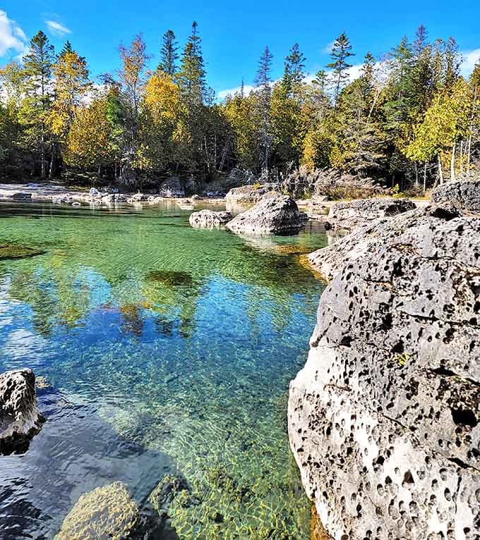 Crystal clear waters reveal a pristine underwater world&mdash;so transparent you'll wonder if it's actually there or just an optical illusion.