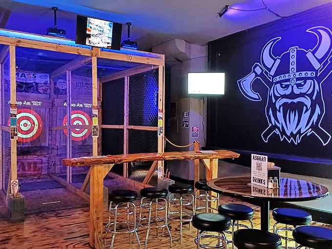 Viking warriors once threw axes in battle; at Asgard, you can channel that energy in safety cages while friends cheer you on.