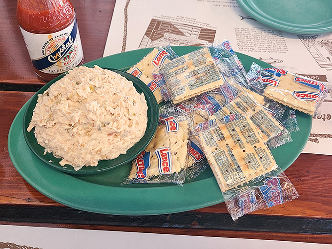 This creamy, smoky concoction served with humble saltines proves that sometimes the simplest appetizers create the most profound silence around the table.