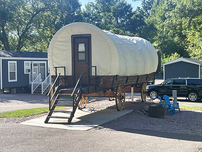Forget roughing it &ndash; this covered wagon accommodation lets you channel your inner pioneer while maintaining crucial modern comforts.