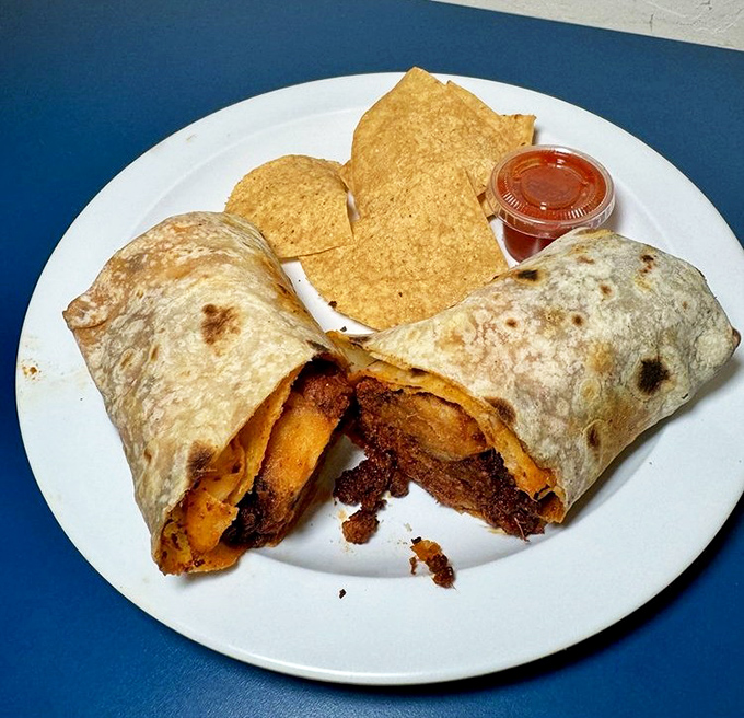 This isn't just a burrito – it's a commitment, a relationship, a life choice that happens to be wrapped in a tortilla.