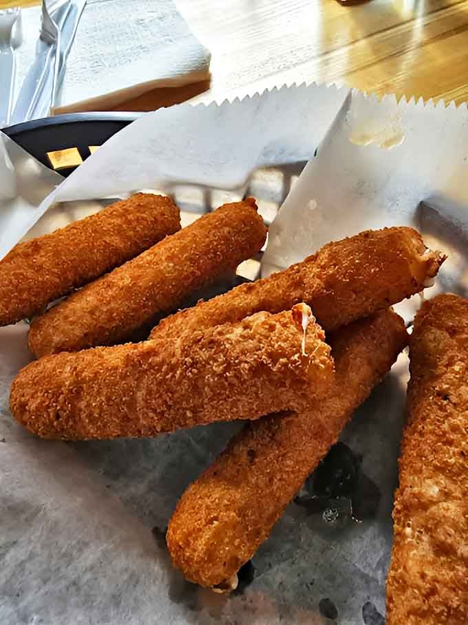 These mozzarella sticks aren't just appetizers&mdash;they're golden-brown cylinders of joy that stretch into magnificent cheese pulls with every bite.