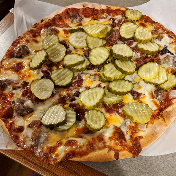 Those pickle chips aren't just a garnish&mdash;they're the secret weapon that cuts through the richness and makes this pizza truly extraordinary.