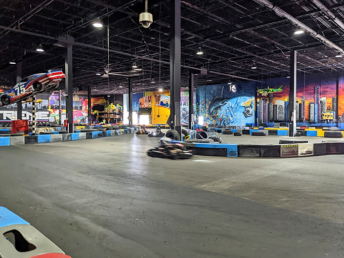 Skee-Ball lanes await your rolling precision &ndash; the game where grandparents mysteriously maintain professional-level skills decades after their last arcade visit.