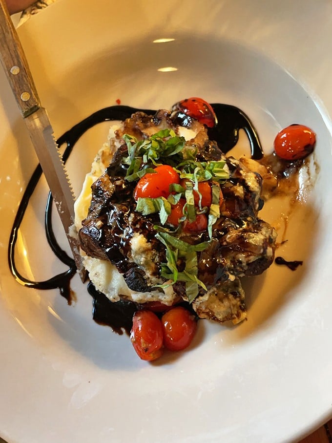 Perfectly seared filet mignon topped with fresh herbs, cherry tomatoes, and balsamic glaze&mdash;comfort food turned elegant.