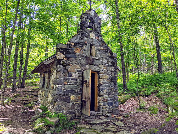 This hidden stone sanctuary in the woods feels like stepping into a fairy tale &ndash; just add woodland creatures and singing nuns.