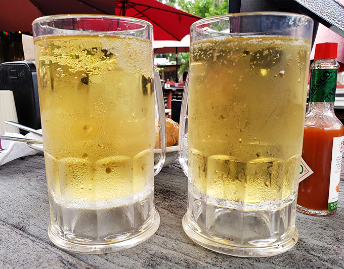 Ice-cold beer in frosted mugs so chilled they develop a thin layer of ice &ndash; the perfect antidote to a humid Florida afternoon.