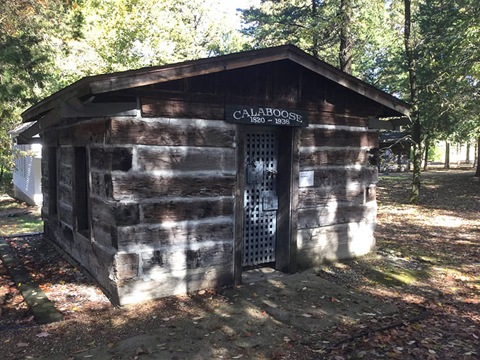 The calaboose served as the local jail, a tiny timeout corner that makes modern prisons look like five-star hotels by comparison.