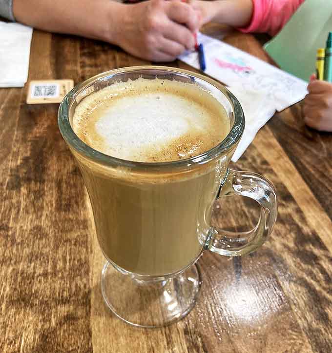 Their cappuccino arrives with picture-perfect foam &ndash; the ideal companion for your morning feast.