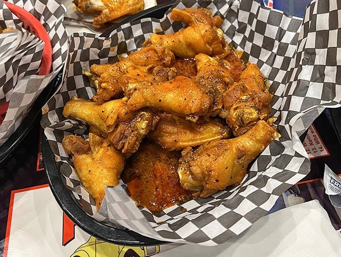 These aren't just wings&mdash;they're flavor delivery vehicles, perfectly sauced and ready to transport your taste buds to a happier place.