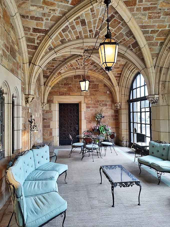 This living space combines the comfort of a luxury hotel with the distinct feeling that you shouldn't put your feet on anything.