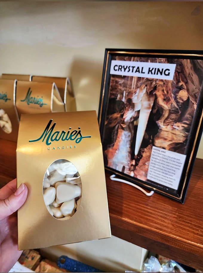 Named after formations in Ohio's caves, these Crystal King candies represent the perfect marriage of local inspiration and chocolate craftsmanship.